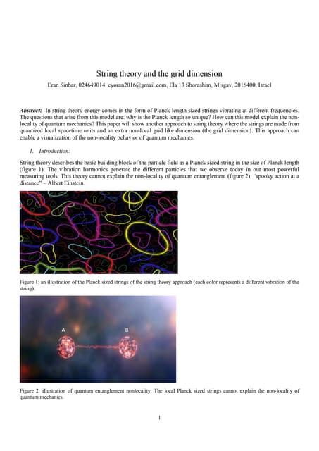 string theory and the grid dimension pdf
