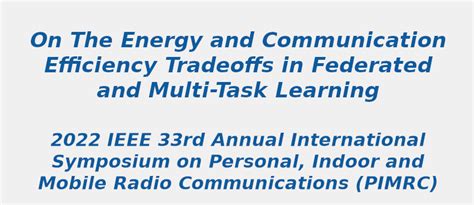 trending research topic in the energy and communication efficiency