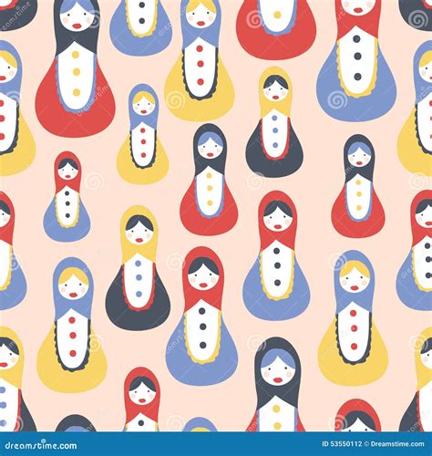 Nested Doll Pattern Stock Illustration Illustration Of Girl 53550112