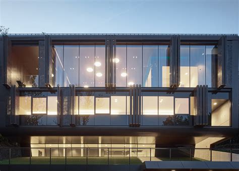 Electronic Shutters Cover The Facade Of A House In Linz