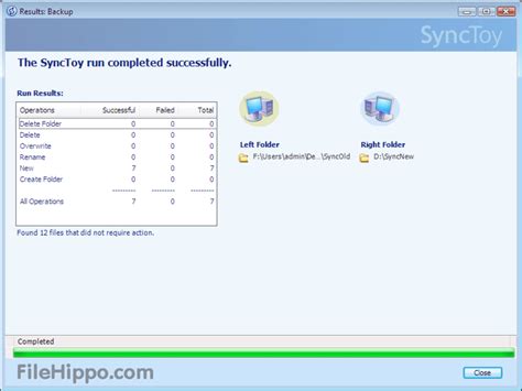 Download SyncToy For Windows Filehippo Com