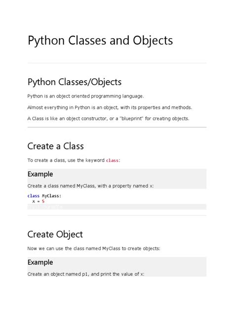 Classes And Objects Pdf Class Computer Programming Inheritance
