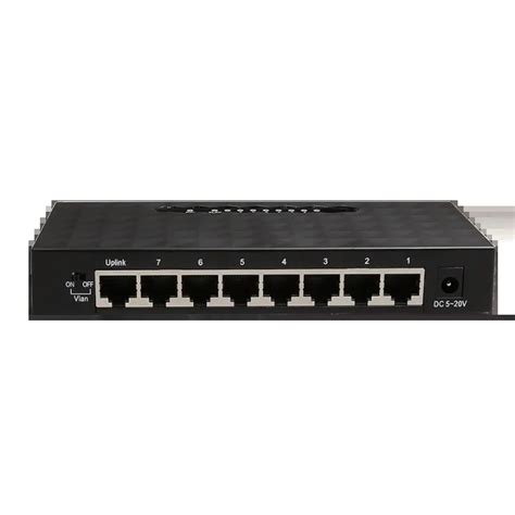 Diewu 8 Port 100 Megabit Vlan Switch 8 Pin Metal Interface 8 Port