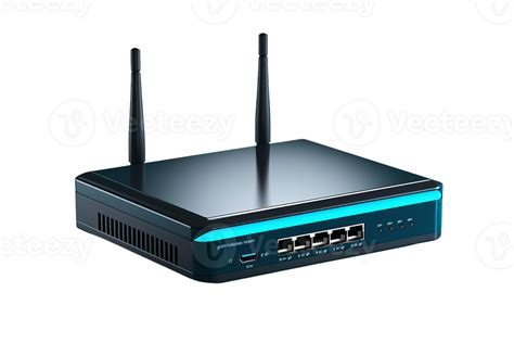 High Tech Wireless Router With Multiple Ethernet Ports And Antennae Suitable For Home And High Tech Wireless Router With Multiple Ethernet Ports And Antennae Suitable For Home And