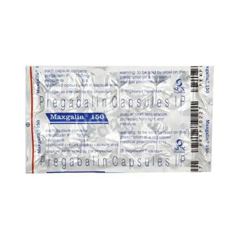 Buy Maxgalin 150mg Pregabalin Tablet Dosage 20 Off Cheap Price