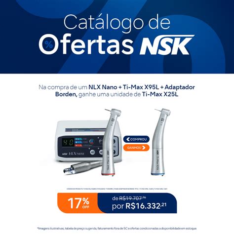 Nlx Nano T Max X95l Adaptador Borden Odonto Atual Equipamentos
