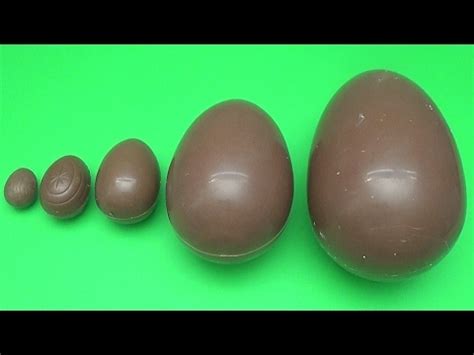 Learn Sizes With Surprise Eggs Opening Kinder Surprise Egg And Huge