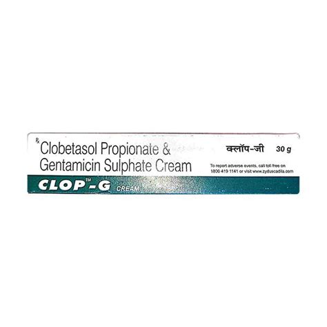 Clop G Cream 30g Miconazole And Clobetasol For Skin Infections