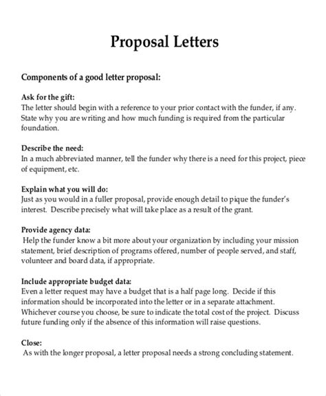 FREE 18 Project Proposal Letter Samples Template