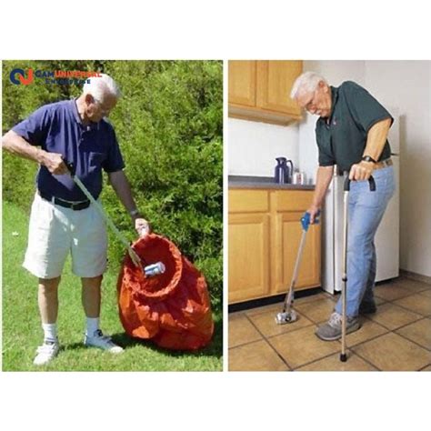 Aluminum Garbage Picker Stick Foldable Trash Rubbish Clamps Tool