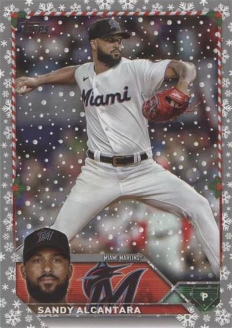 2023 Topps Holiday Sandy Alcantara H33 Metallic For Sale Online Ebay