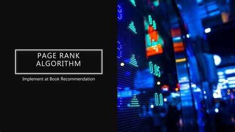 page rank algorithm pptx