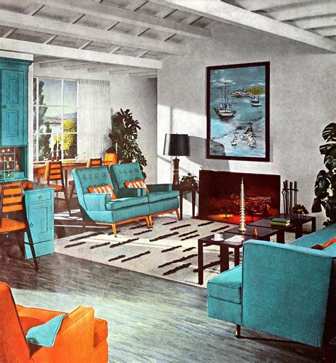 1950s Living Room Decor