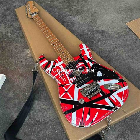 Custom Evh Eddie Van Halen Frank 5150 Relics Electric Guitar Decorated