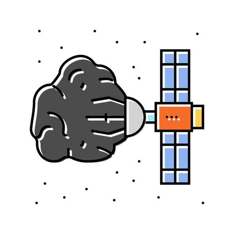 Asteroid Mining Space Exploration Color Icon Illustration 52843071 Vector Art At Vecteezy