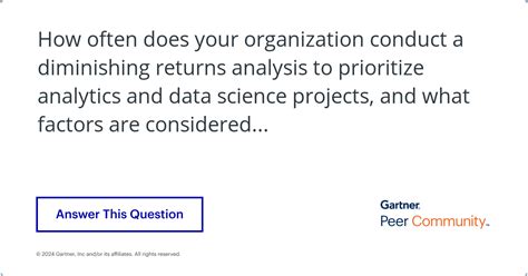 How Often Does Your Organization Conduct A Diminishing Returns Analysis To Prioritize Analytics