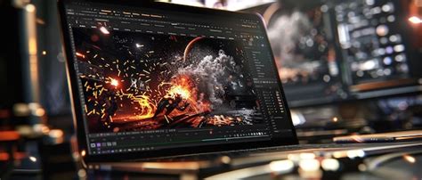 quotediting software interface on laptop complex toolsquot premium ai generated image