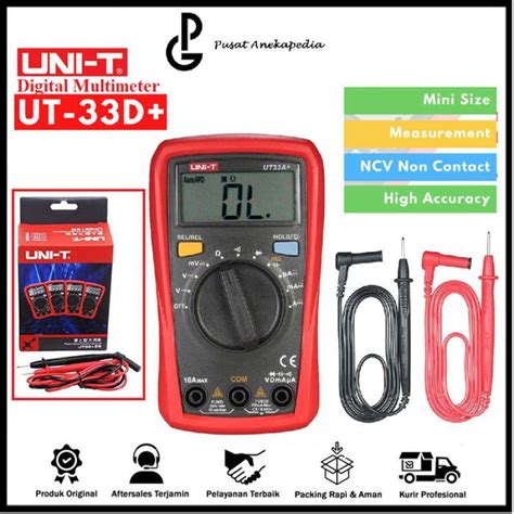 Promo Uni T Mini Digital Multimeter Multitester 600v Ncv Palm Size Ut33d Tokosepuluh10 Diskon