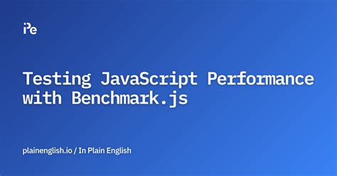 testing javascript performance with benchmark js