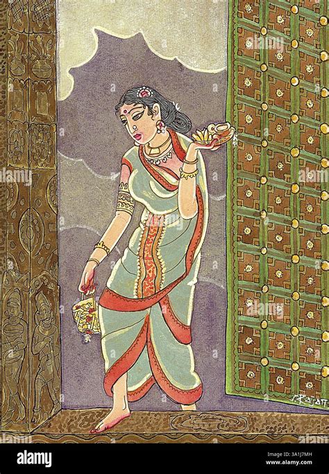 Artist S Rajam Woman Hindu Belief Hindu Hinduism Art Himalayan Academy Art Wife Worship