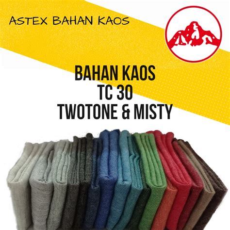 Jual Kain Tc 30s Per 1 Kg Warna Twotone Misty Bahan Kain Kaos Teteron