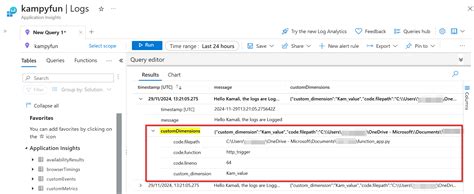 python writing to application insights from a phyton azure function