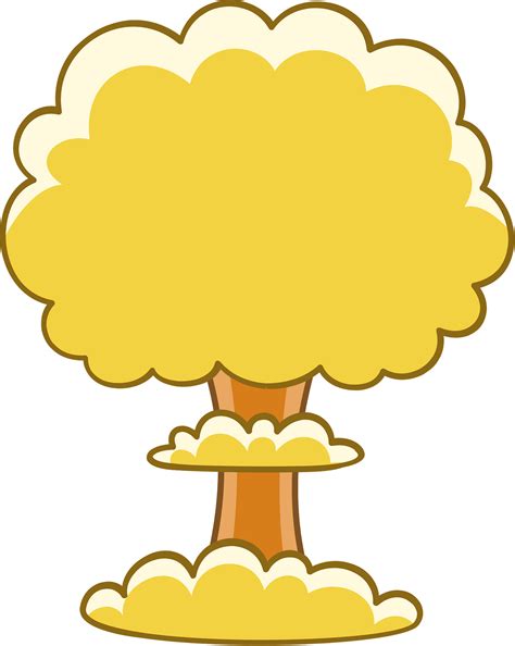 Nuclear Mushroom Cloud Explosion Clipart
