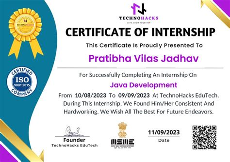 Pratibha Jadhav On Linkedin Technohacksedutech Javadevelopment