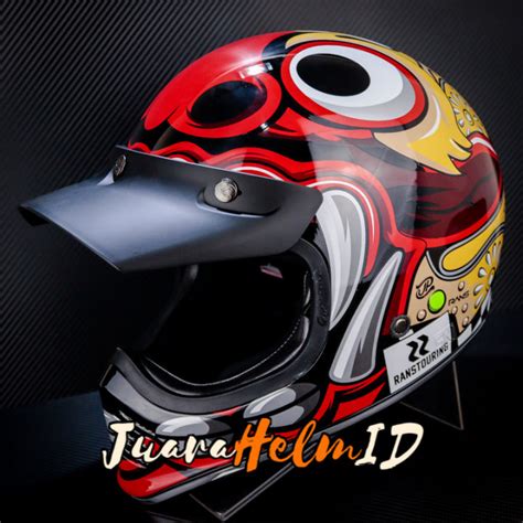 Jpx Helm Jp Signature Barong Rans Super Black Retro Classic