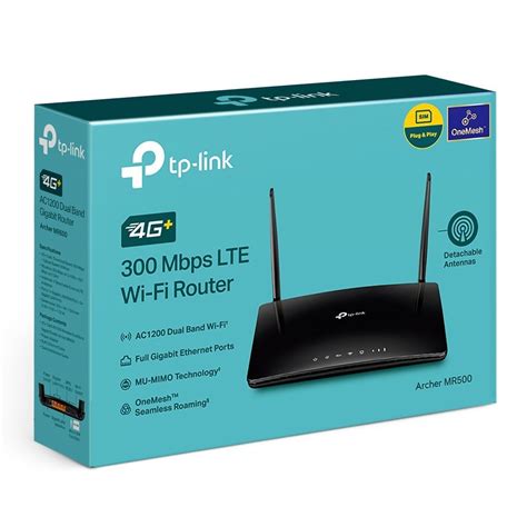 Black Tp Link Archer Mr G Lte Ac Wireless Router Gigabit At Piece In Mumbai