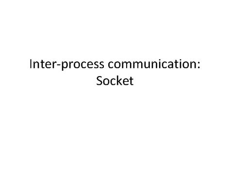Interprocess Communication Socket En Wikipedia Orgwikiinternet Socket