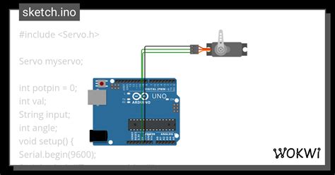 Numbers Servo Wokwi Esp32 Stm32 Arduino Simulator