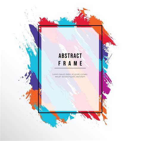 Colorful Splash Frame Vector Background 2276872 Vector Art At Vecteezy