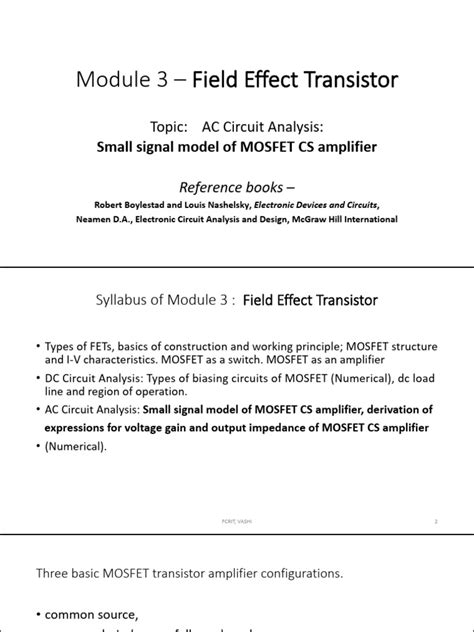 Mosfet Cs Amplifier Pdf Amplifier Mosfet