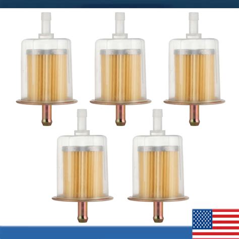 Universal 5pc 38 High Performance Inline Gas Fuel Filters For