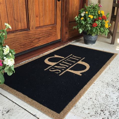 Monogrammed Door Mat Etsy