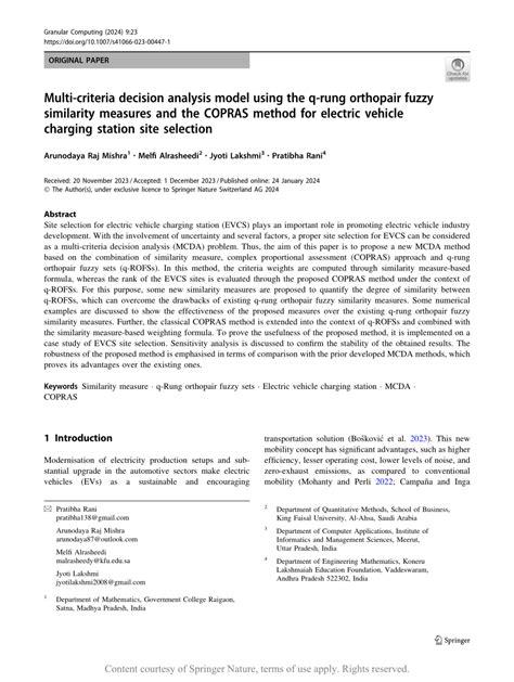 Multi Criteria Decision Analysis Model Using The Q Rung Orthopair Fuzzy