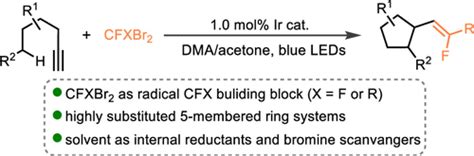Synthesis Of Five Membered Ring Systems Bearing Gem Difluoroalkenyl And Monofluoroalkenyl