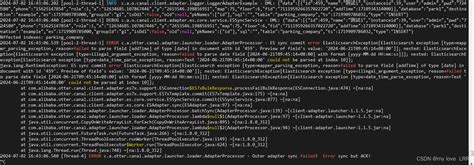 canal1 1 5同步mysql数据时间问题 failed to parse field xx of type [date] in