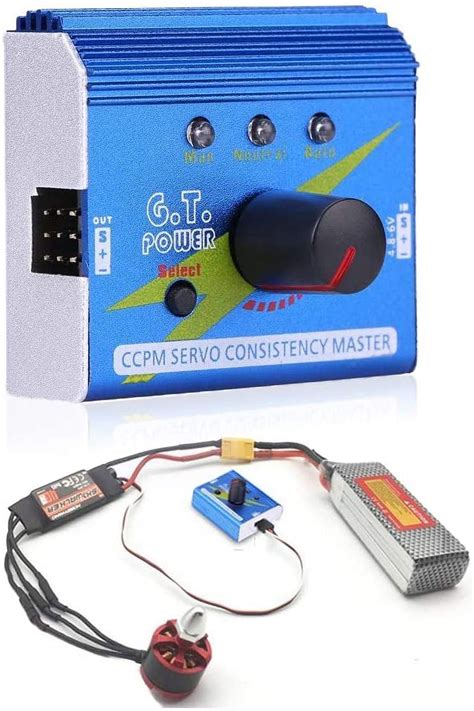 ICQUANZX Servo Tester CH Digital Multi Servo Tester RC Aluminum Shell Servo Tester ECS