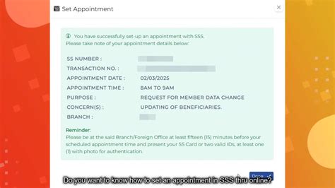Sss Appointment