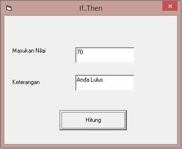 Belajar Visual Basic Perintah Percabangan BRANCHING Dencik Art Studio