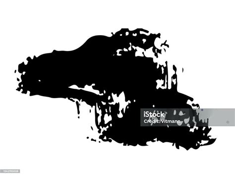 흰색 배경 스트로크 셰이프에서 격리된 블랙 컬러 스케치 단순 패턴의 벡터 추상 브러시 손 그린 텍스처 검은색에 대한 스톡 벡터