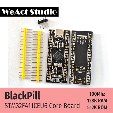 Weact Blackpill Stm32f411ceu6 Stm32f4 Stm32 Core Board Learning Board Development Micropythonpng