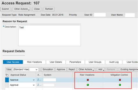 Solved Arm Request Form Table For Risk Violations Inform Sap Community