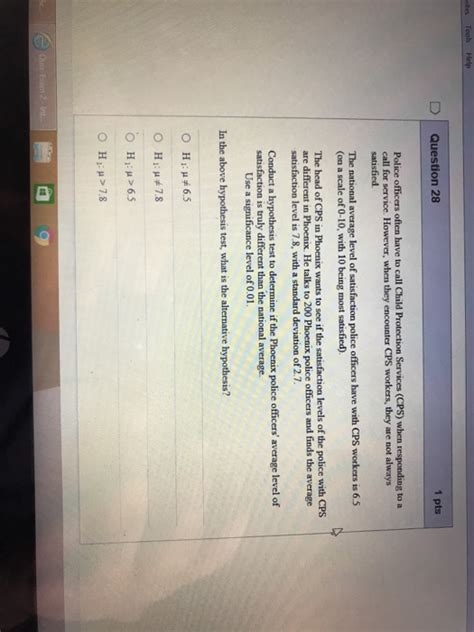 Solved D Question 28 1 Pts Police Officers Often Have To