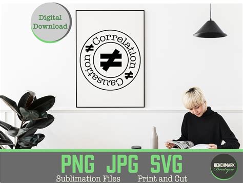 Correlation Is Not Causation Svg Science Teacher T Etsy