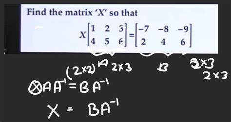 Find The Matrix X′ So That Xleft Begin Array Lll 1 And 2 And 3 4
