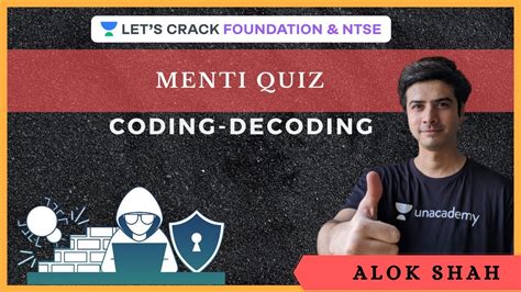 Menti Quiz Coding Decoding Ntse And Foundation Alok Shah Youtube
