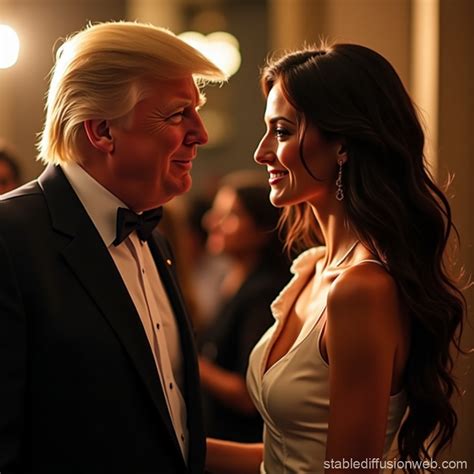 Donald Trump And A Beautiful Woman Stable Diffusion Online